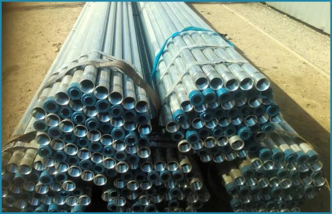 threaded galvanized steel pipe with sockets and caps