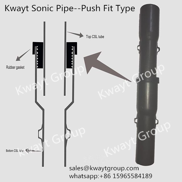 sonic tube cross hole pipe CSL tube for foundation construction